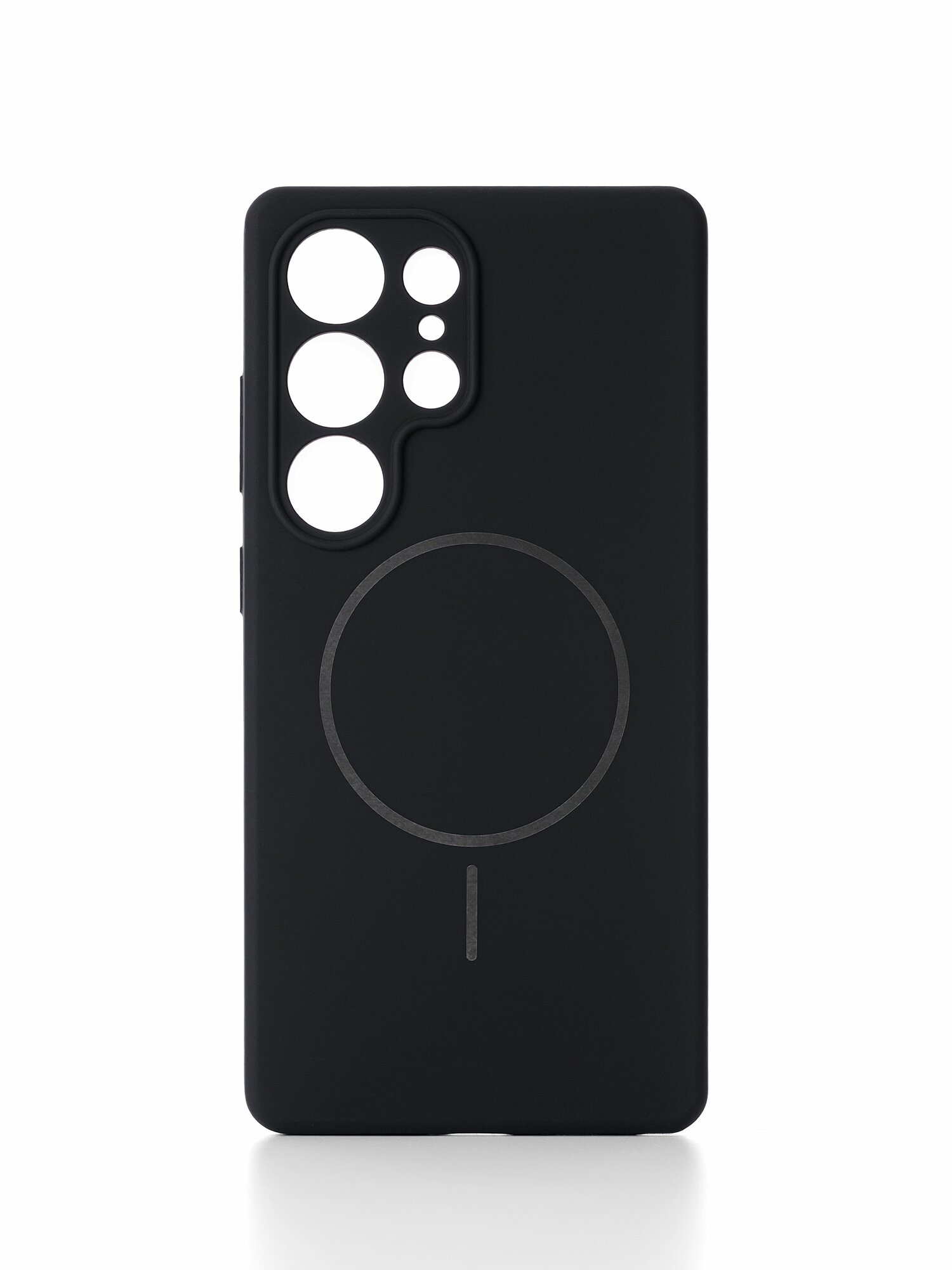 Чехол на Samsung Galaxy S25 Ultra силиконовый с MagSafe черный, чехол для Самсунг С25 Ультра, silicone case