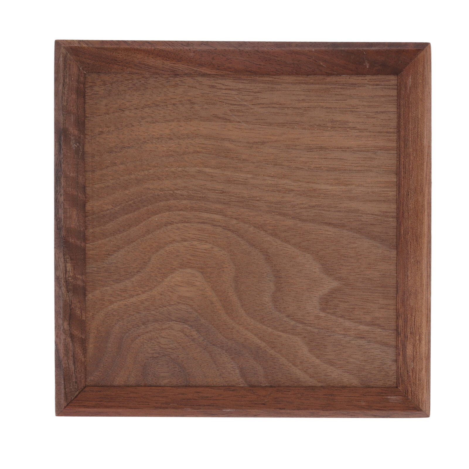 Маленький квадратный поднос из черного ореха, простой модный деревянный поднос для чая, фруктов, сыра, вина, блюд или десертов
