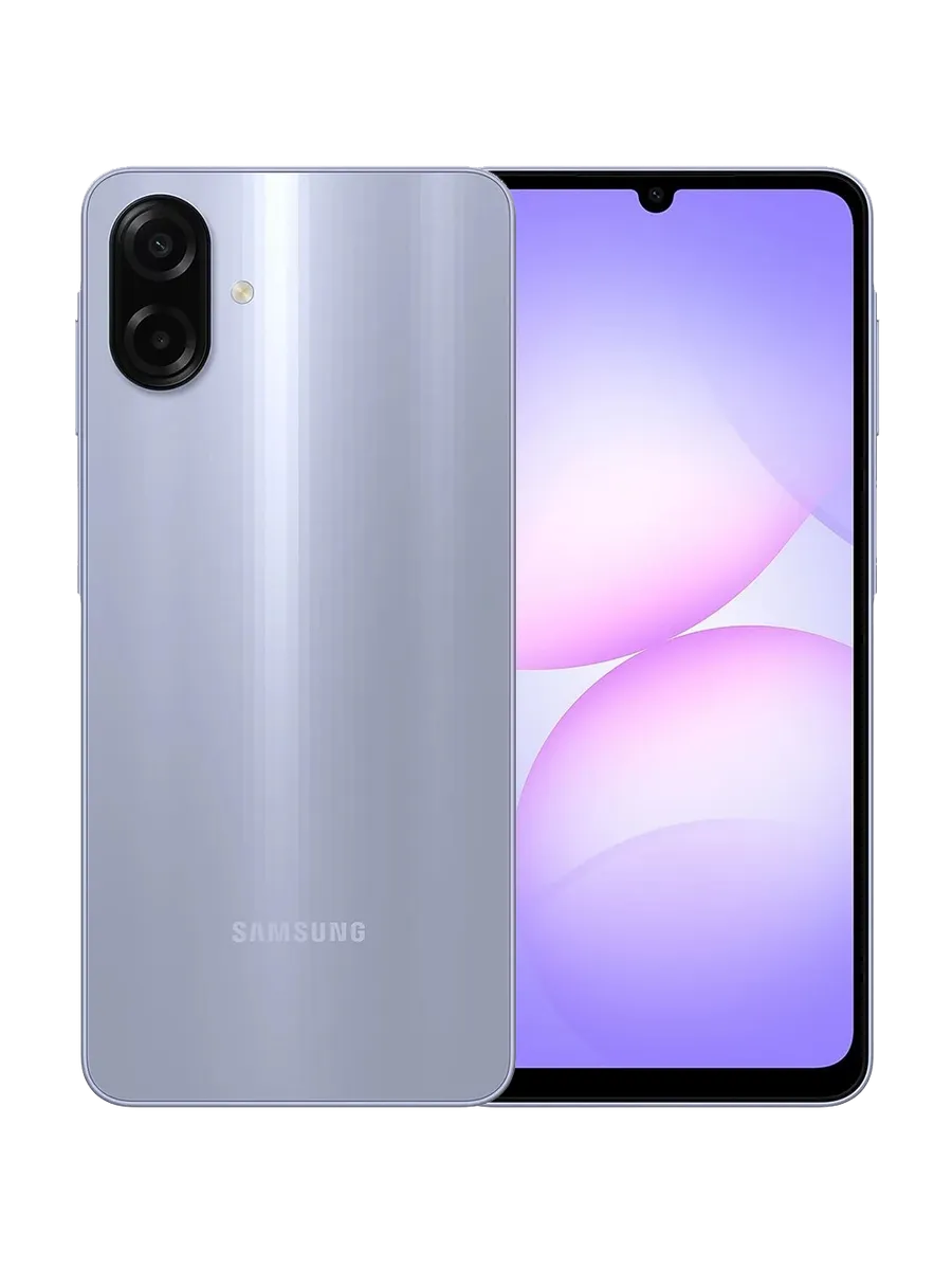 SAMSUNG Смартфон Samsung Galaxy A07 4/64ГБ, Dual nano SIM, 6.7", 5000 мАч, Light Violet (Фиолетовый)