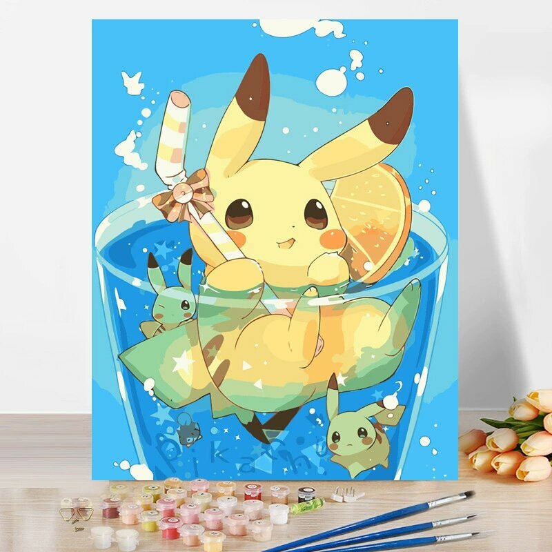 Раскраска "Импровизация", акварельные краски, формат плакат, для детей с 1 года