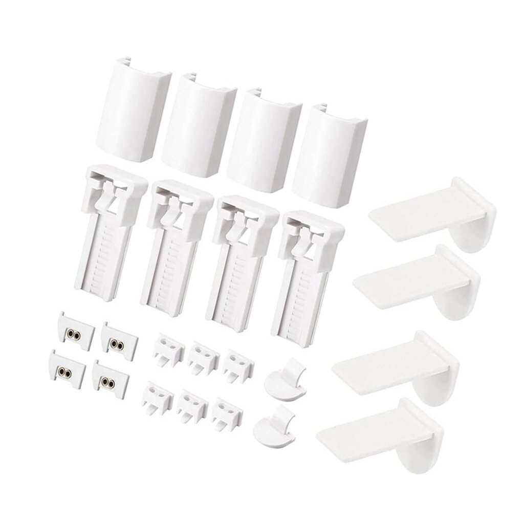 1 Комплект Складок Кронштейн Для Жалюзи Комплекты Аксессуаров Для Рулонных Штор Запасные Части для Рулонных Штор с Зажимами Для Крепления