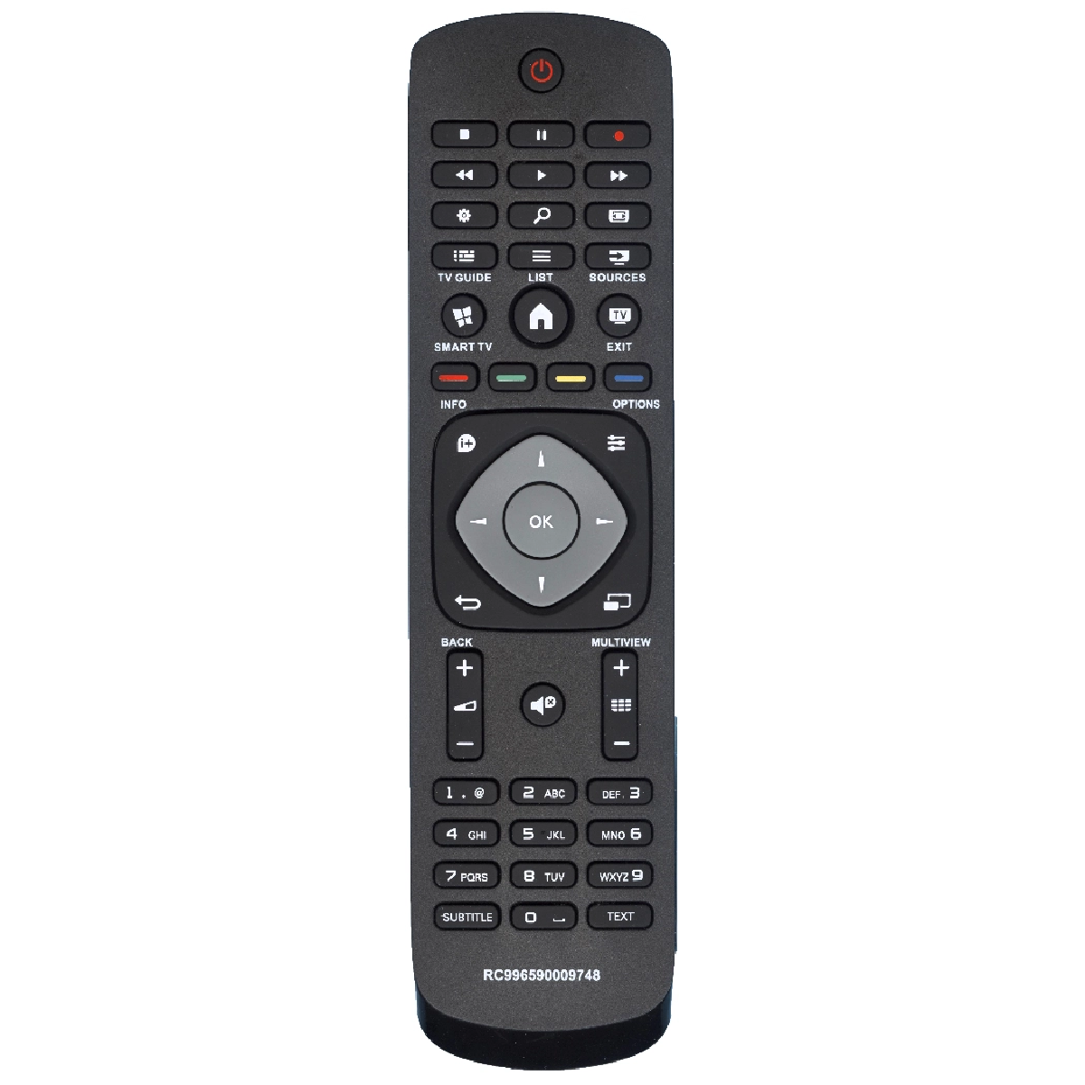 Пульт Huayu 9965 9000 9748 (398GR8BDXNEPHH), для телевизора, Philips, цвет чёрный, ИК-сигнал