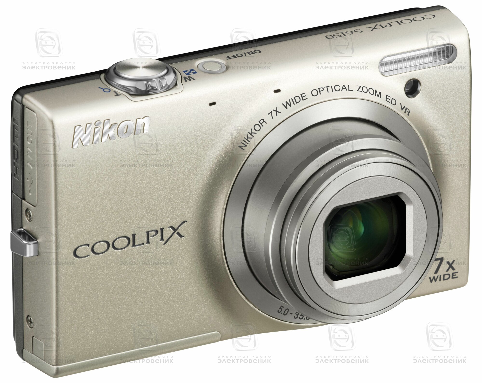 Nikon Coolpix S6150 Silver Цифровой компактный фотоаппарат