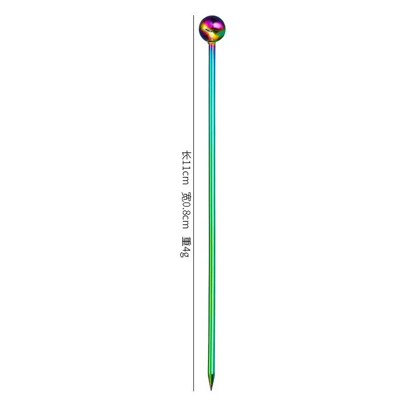 MOONBIFFY Металлические вилки для десерта colored