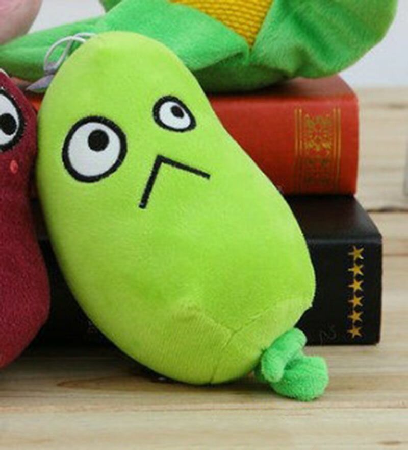 Подарок для детей - мягкая плюшевая кукла зомби размером 13х35 см против новых детей-растений, весенней бобы