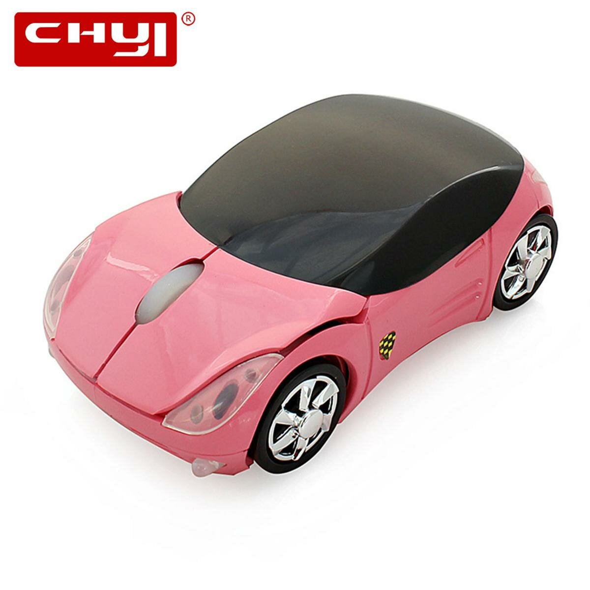 [Good LIFE] CHYI 2.4G Мини беспроводная автомобильная мышь 1600 DPI USB оптическая компьютерная мышь розовая милая мульт
