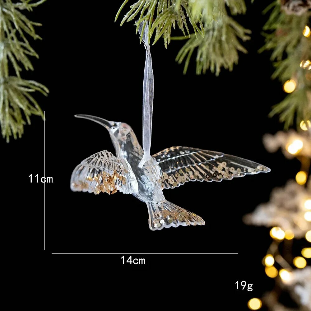 Рождественские украшения MOONBIFFY hummingbird