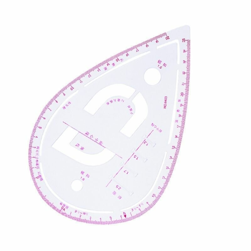 Английская версия многофункциональной портновской линейки швейная линейка 6403