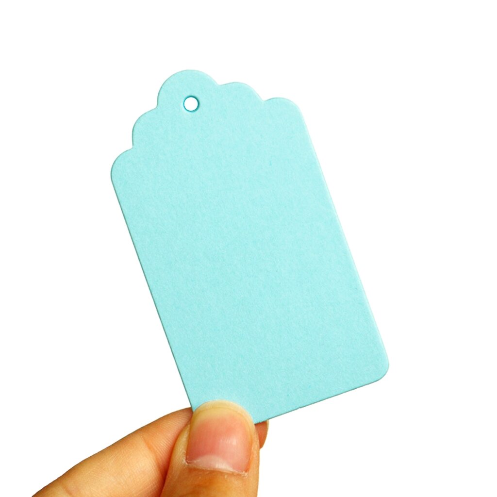 50 Шт Красочные Подарочные Бирки Бумажные Подвесные Бирки с Прямоугольным Отверстием Подвесные Бирки для DIY Рождественской Свадьбы