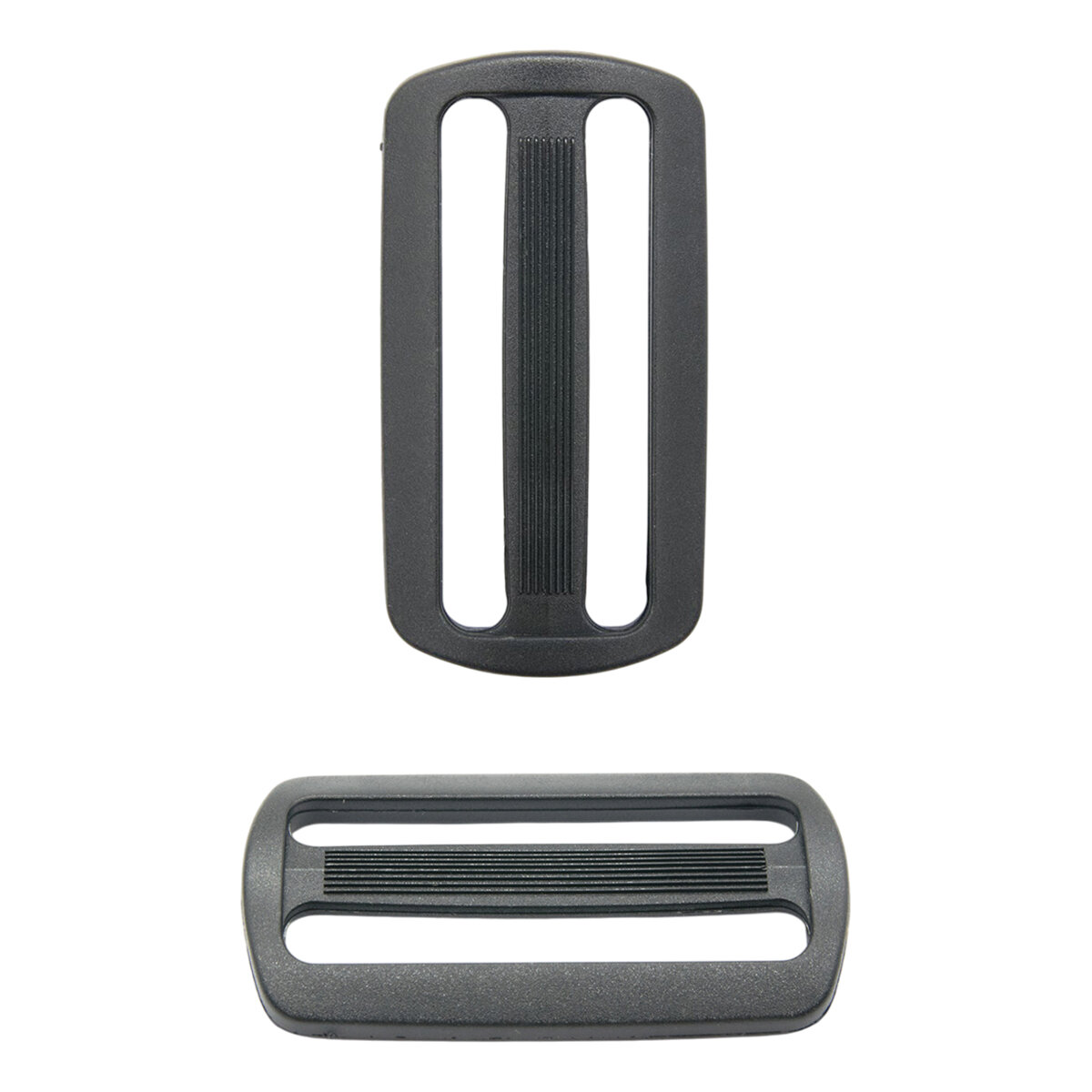 Пряжка регулятор для ремня 50 мм, 100 шт, черная, пластик, Айрис