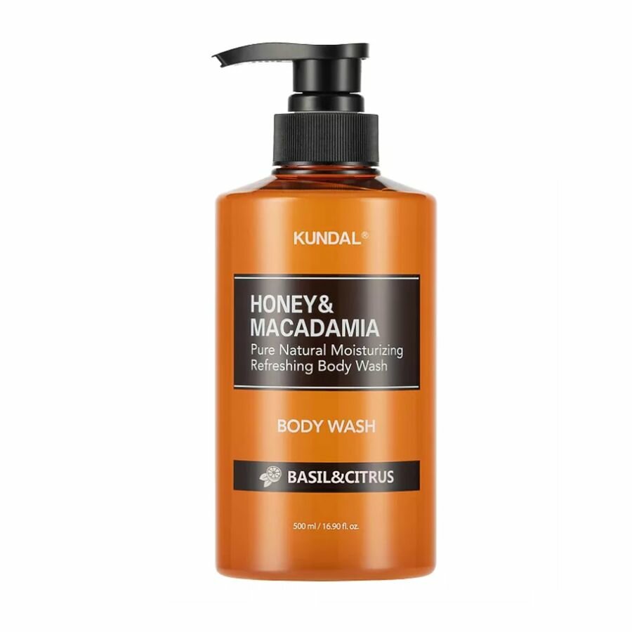 KUNDAL Гель для душа Кундал Базилик и цитрус Honey & Macadamia 500 мл