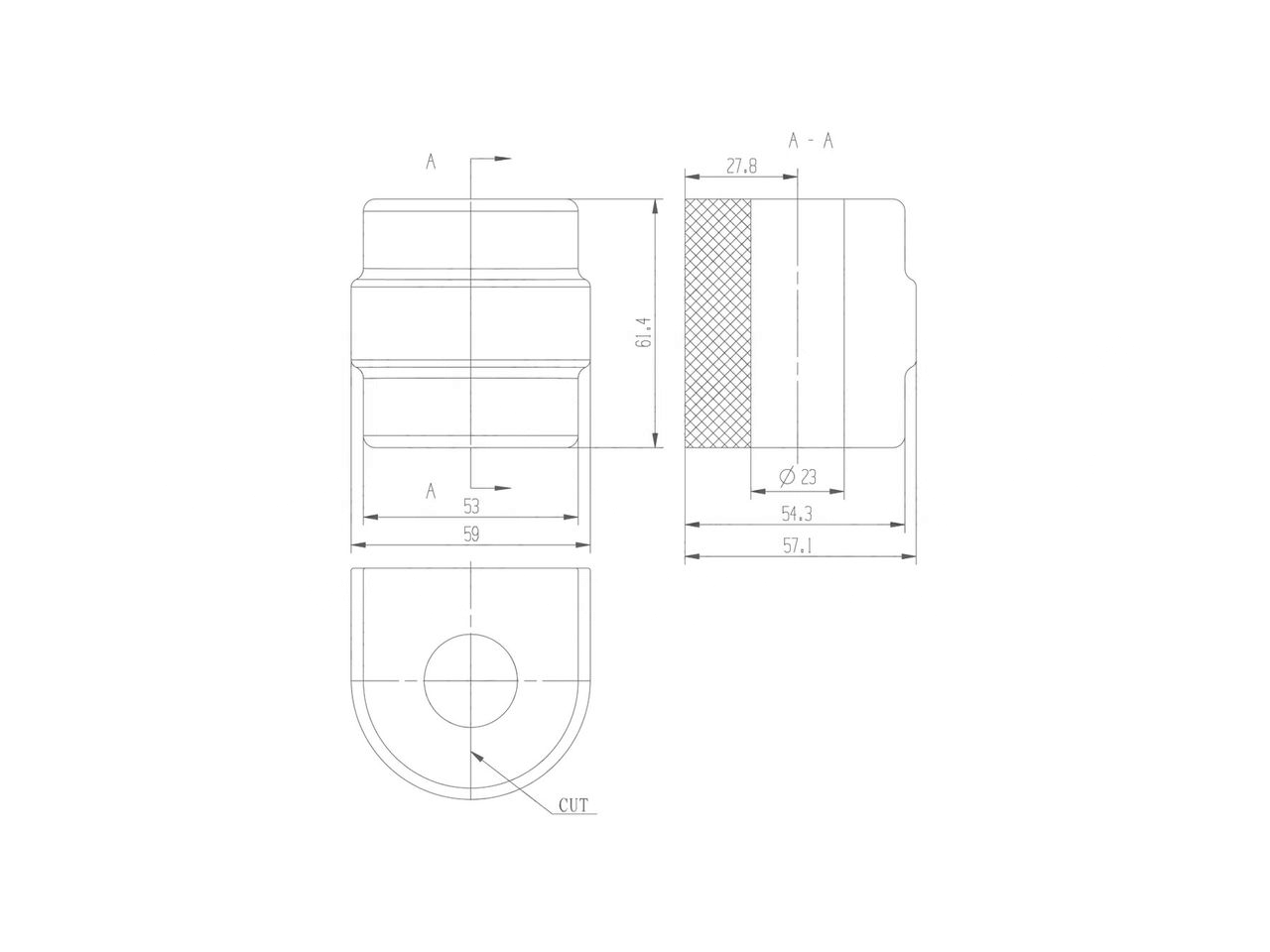 UNIO RMP-10061 (31351093108) втулка переднего стабилизатора BMW (БМВ) 5 (e39) 95-