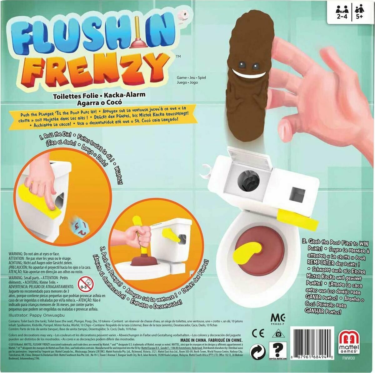 Настольная игра Mattel Games Безумный прыгун, FWW30