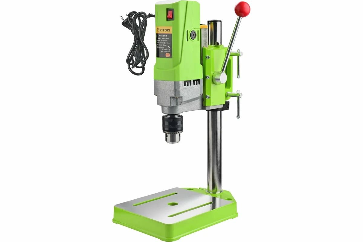 Станок сверлильный KITOKI BG-5156E, настольный, дерево, металл, 0-2800 об./мин, 6 скоростей