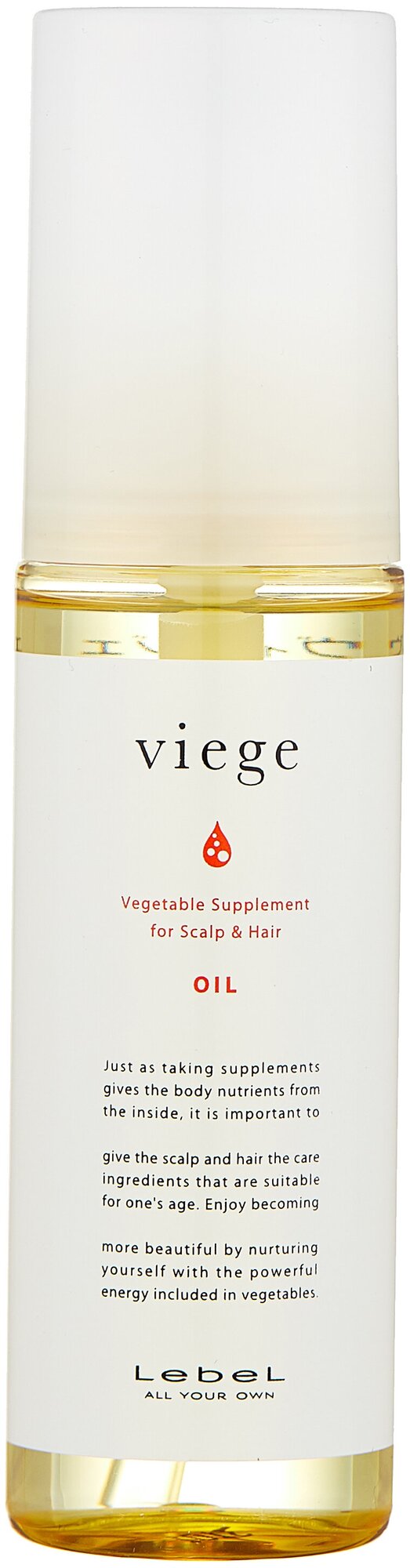 Масло LEBEL Viege Oil для восстановления и блеска волос, 90 мл