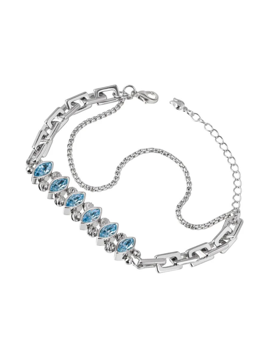 Браслет-цепочка, кристаллы Swarovski