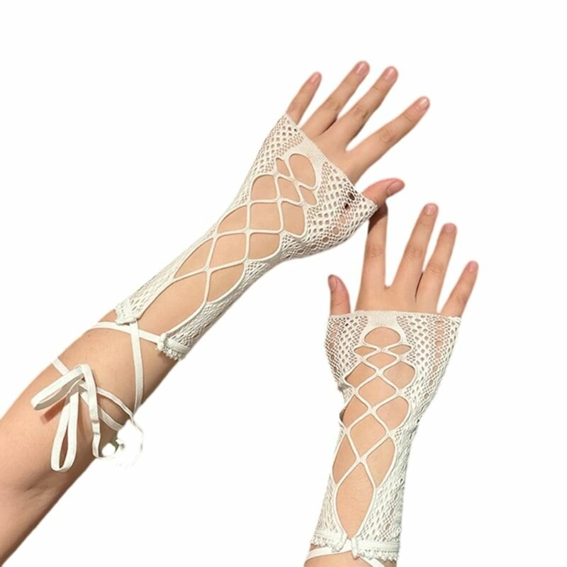 Длинные кружевные манжеты для рук