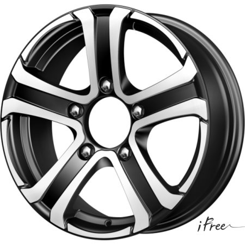 Диск колесный iFree Хафпайп 6,0x16 5x139,7 Dia98.0 ET40 цвет Блэк Джек (Черный алмаз)
