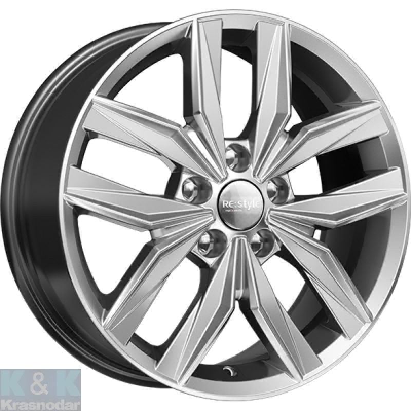 Диск колесный КиК KC774 (ZV_17 RAV4) 7,0x17 5x114,3 Dia60.1 ET39 цвет дарк платинум