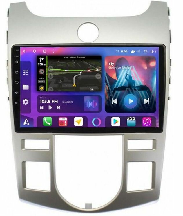 Магнитола КИА Церато FarCar (KIA Cerato) 2009-2012 на Android 12 - 9 дюймов