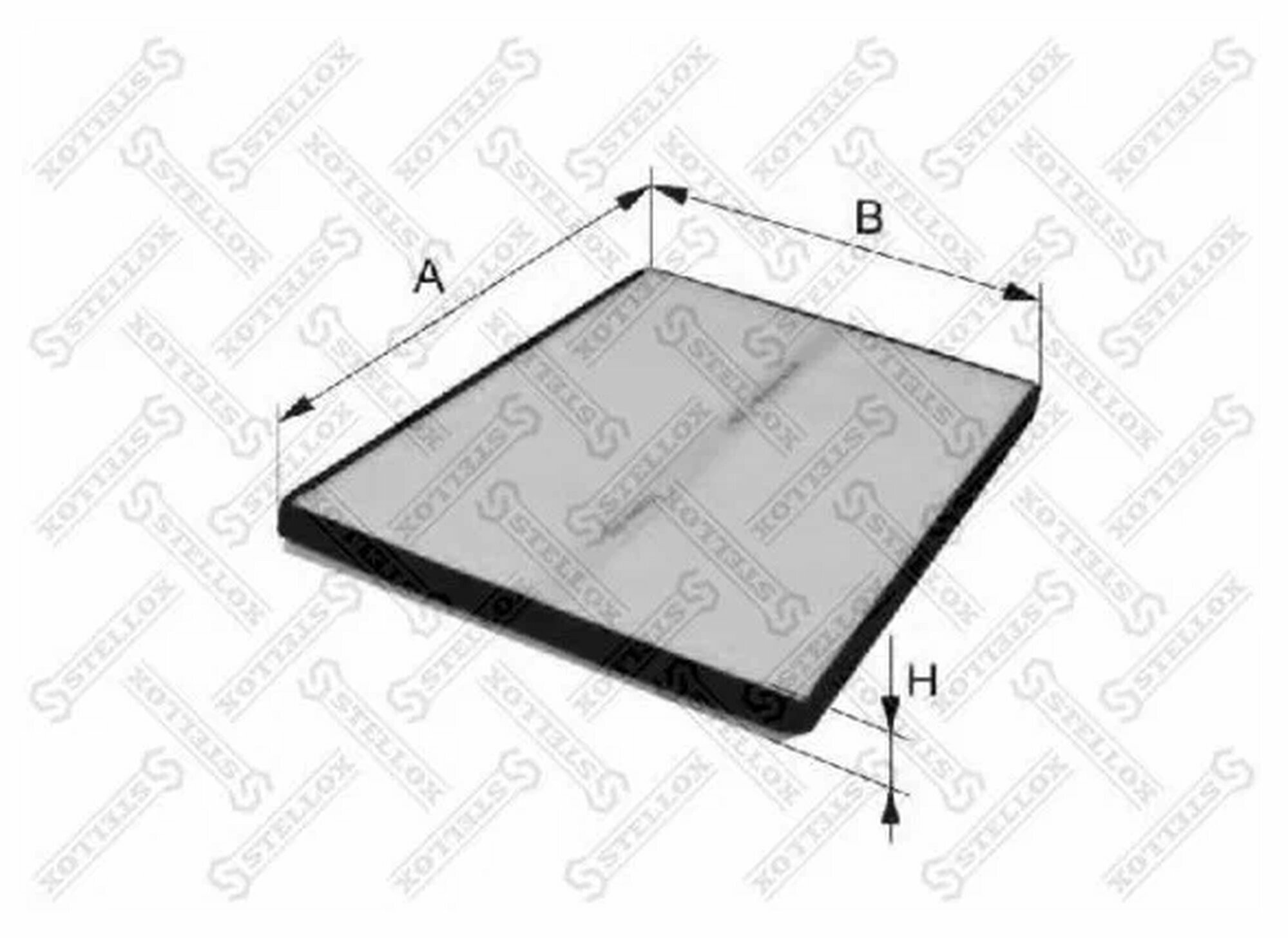 Фильтр салонный STELLOX 7110046SX, для Audi 100, фильтр-патрон