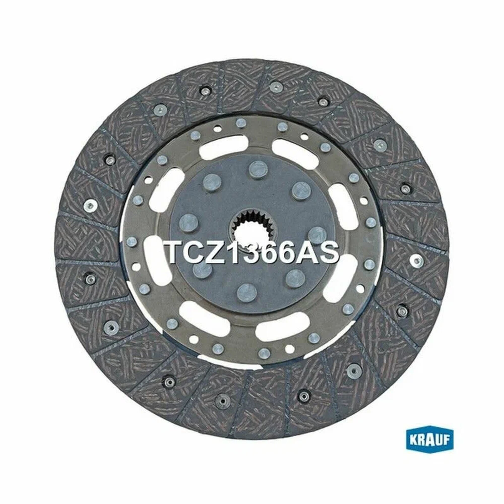 Диск сцепления Krauf TCZ1366AS, для Nissan X-Trail, Renault Koleos, металл, 240мм
