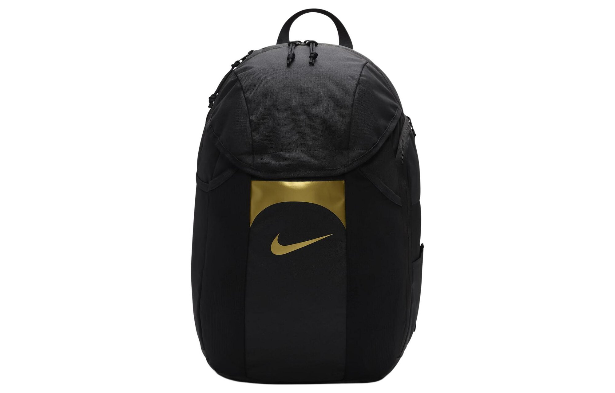 Рюкзак тканевый унисекс Nike Regular черный с золотистым металликом
