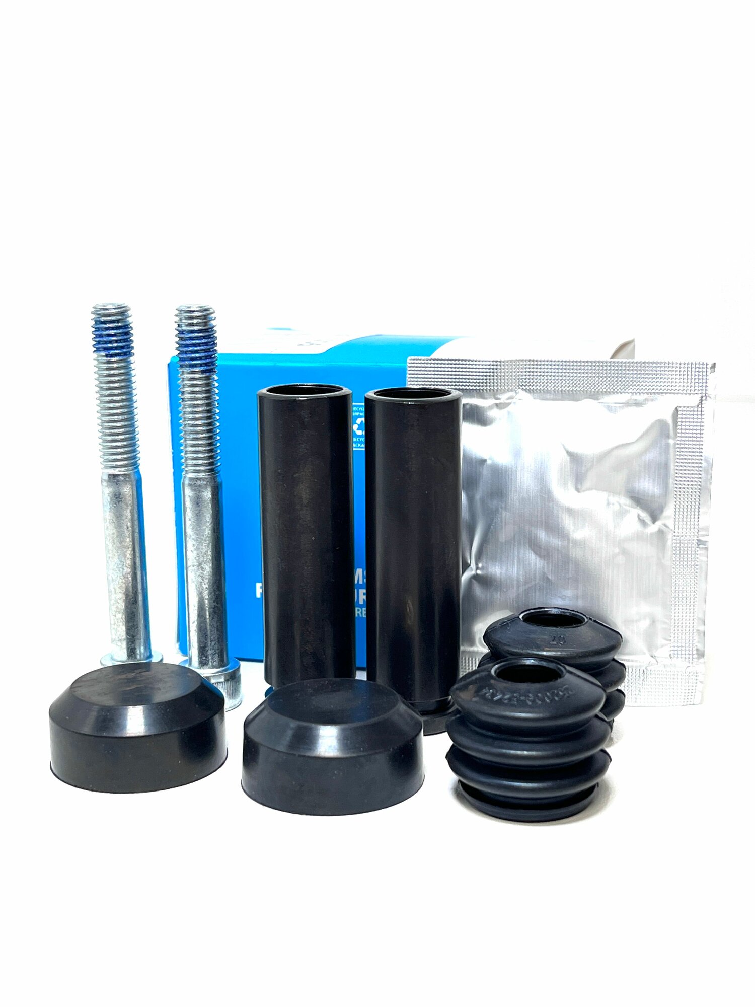 Ремкомплект переднего суппорта Citroen Jumper, Fiat Ducato, Peugeot Boxer (Ситроен Джампер, Фиат Дукато, Пежо Боксер) Zekkert направляющие + пыльники