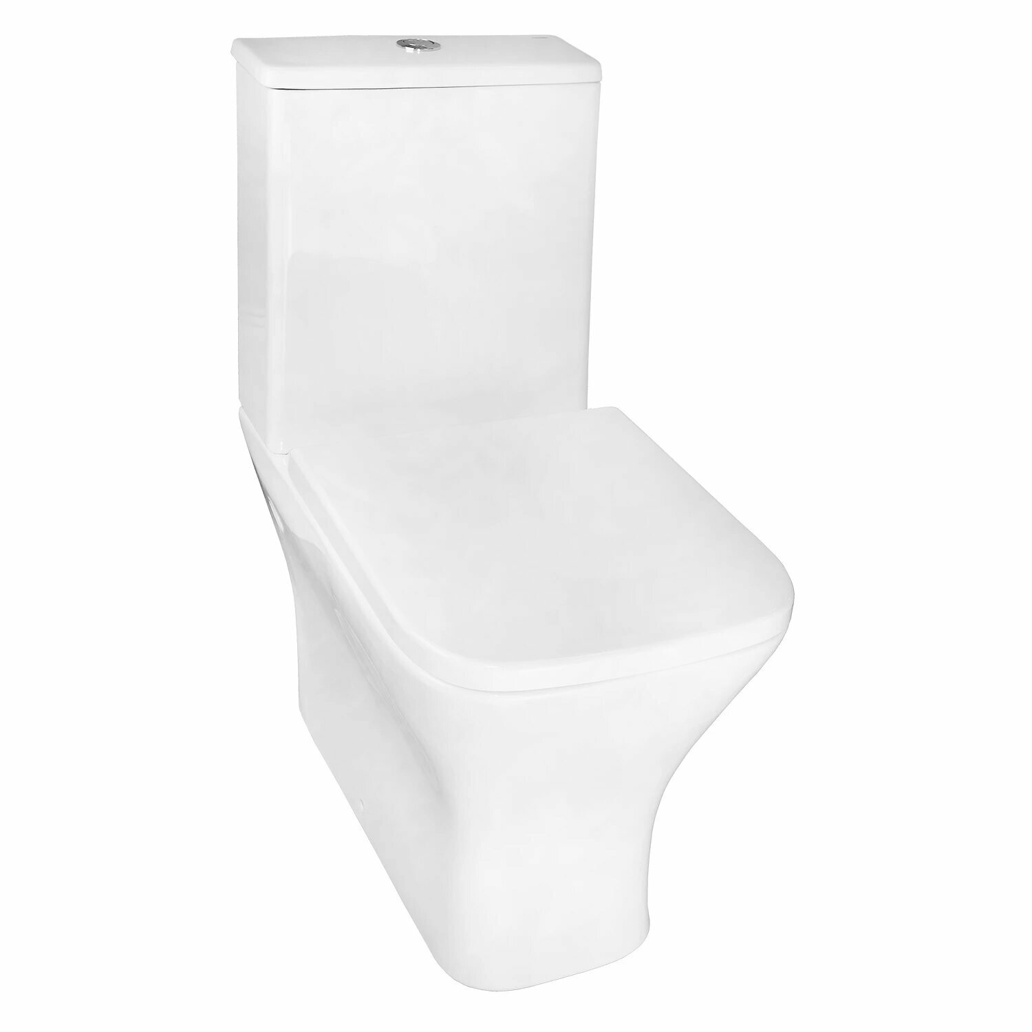 Унитаз напольный Azario Blaise безободковый с микролифтом, сиденье дюропласт