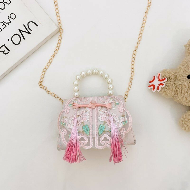 Детская сумка трендовая для детей с прострочкой и забавным рисунком для школы и прогулок розовая