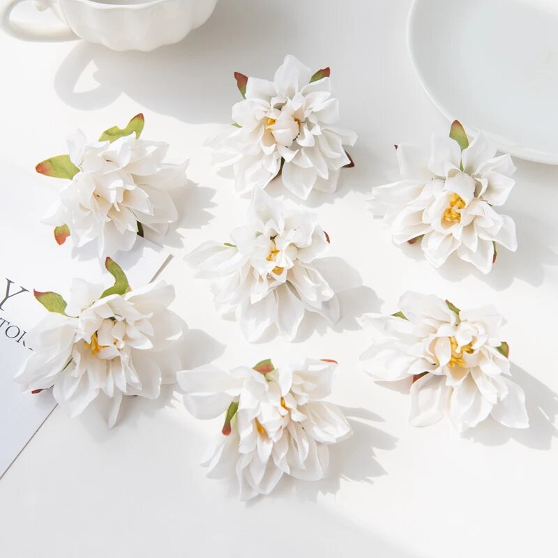 Искусственные цветы шелковые герберы 20 шт. Белый, 20 pieces, белый