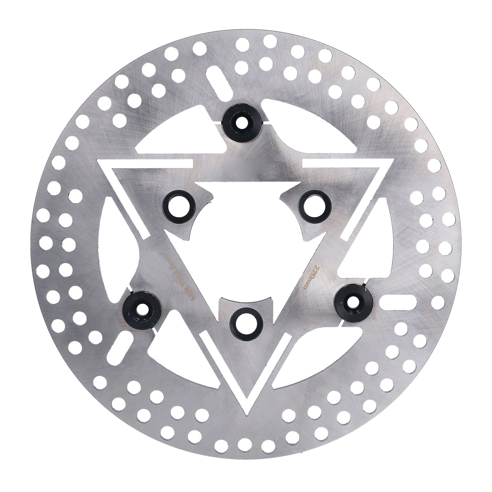 220-миллиметровые мотоциклетные тормозные диски из нержавеющей стали, полуплавающие, универсальные, для замены на Kawasaki и другие мотоциклы, долговечные и производительные
