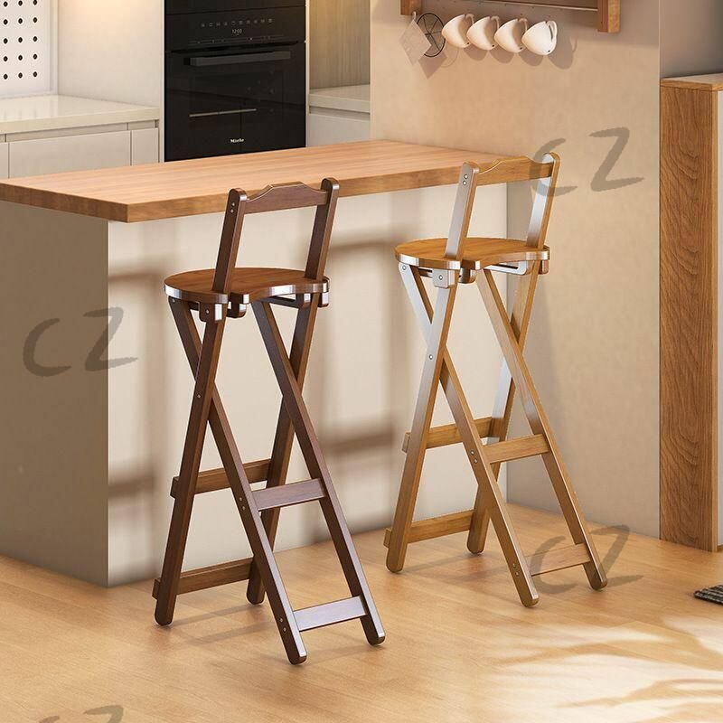 JIAJU Складной современный минималистский барный стул со спинкой