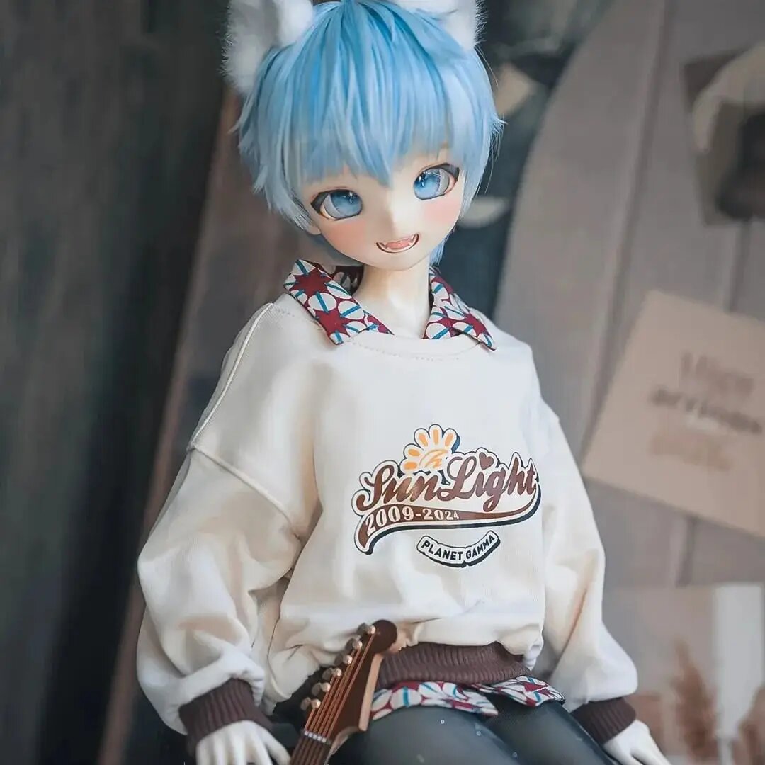 Dollhua шарнирная кукла BJD1/4 Smile Girl Cat Coco White skin, makeup