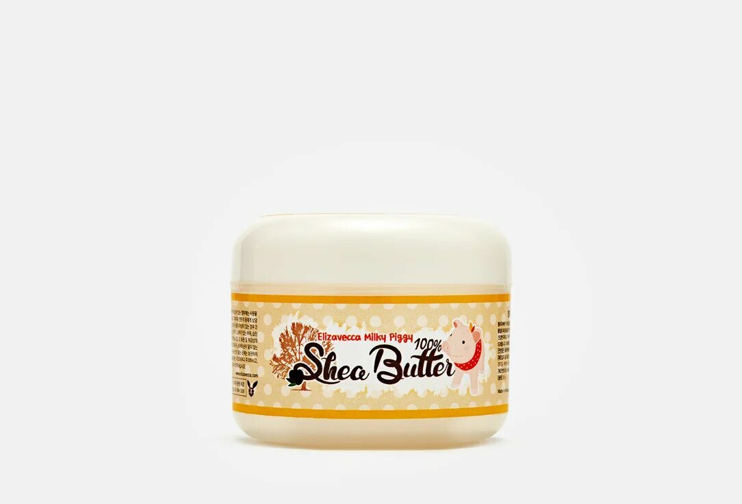 Масло ши для лица и тела Elizavecca MILKY PIGGY SHEA BUTTER 100%, 88 г