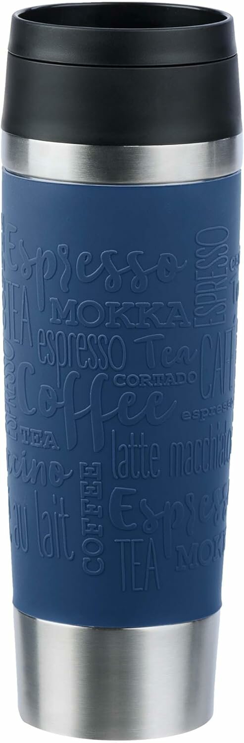 Термокружка Emsa Classic N20221 - 0,5 л из нержавеющей стали, цвет темно-синий