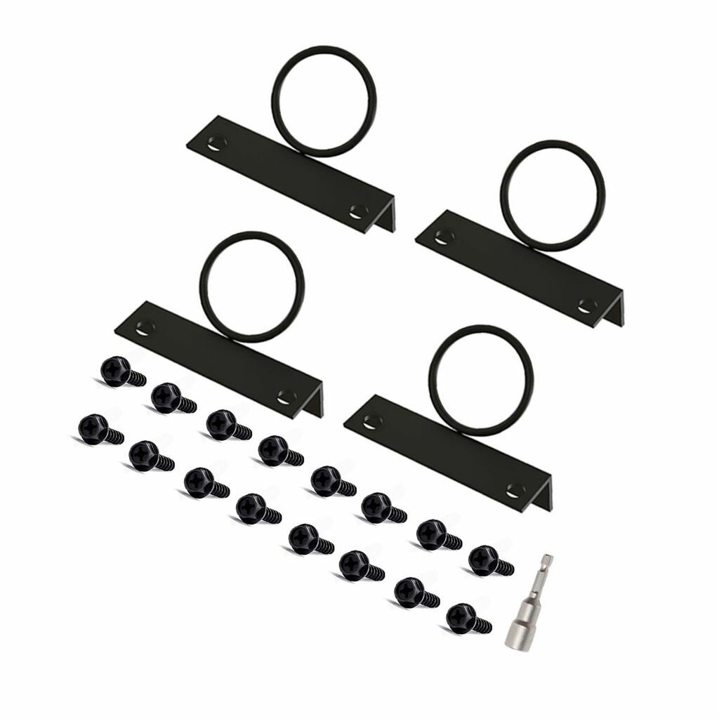 Кронштейны для канатных колец, угол 90 градусов, устойчивые к ржавчине, для наружного использования