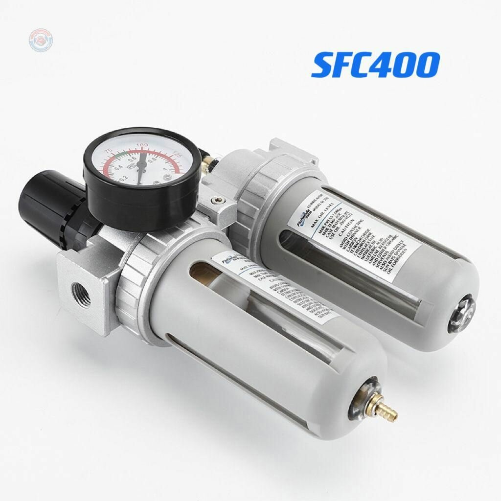 Фильтр влагоотделитель с лубрикатором и регулировкой давления, универсальная запчасть для компрессора, аксессуар для подготовки воздуха под покраску