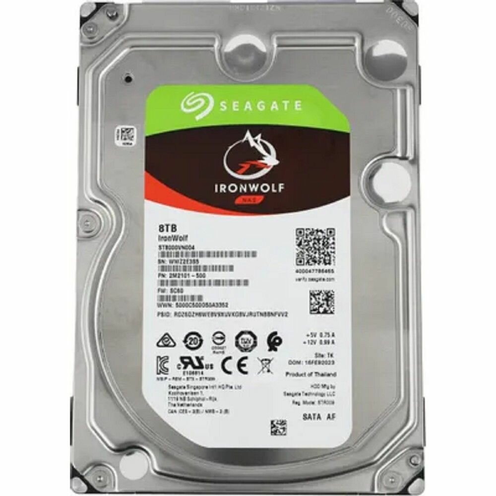 Seagate Жесткий диск 8TB IronWolf ST8000VN004