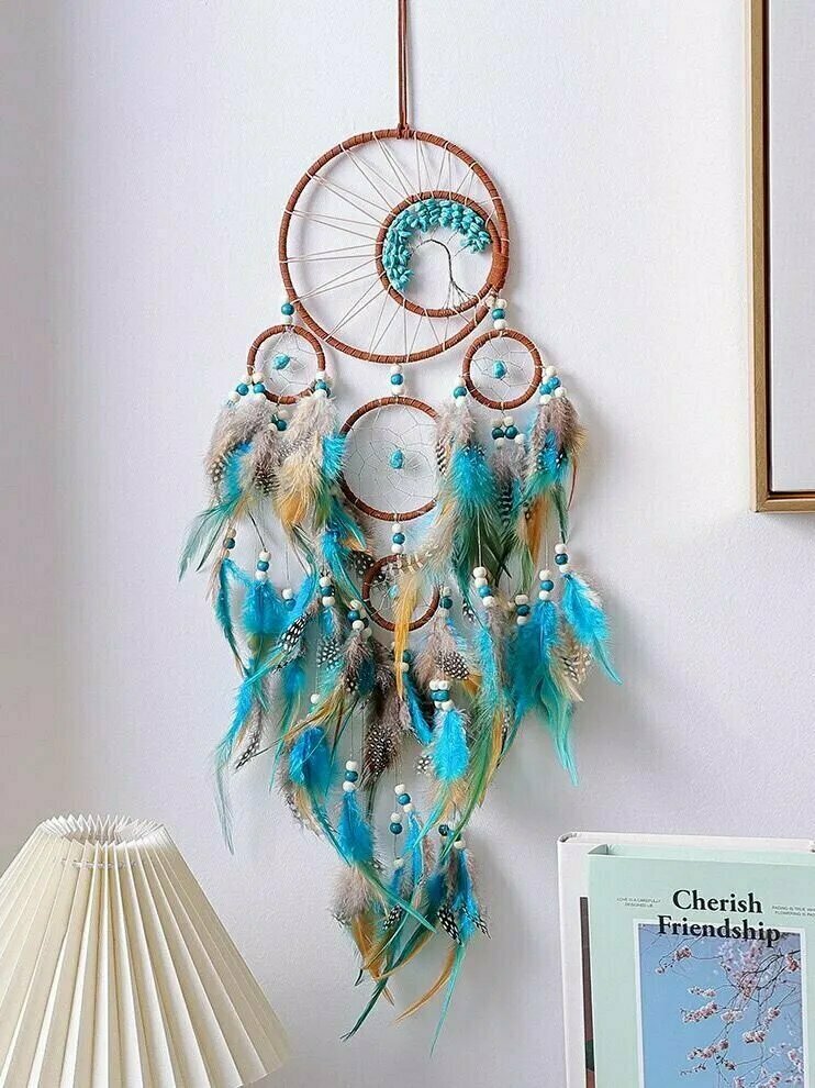 Ловец снов большой с подсветкой Ловец снов, украшения для дома