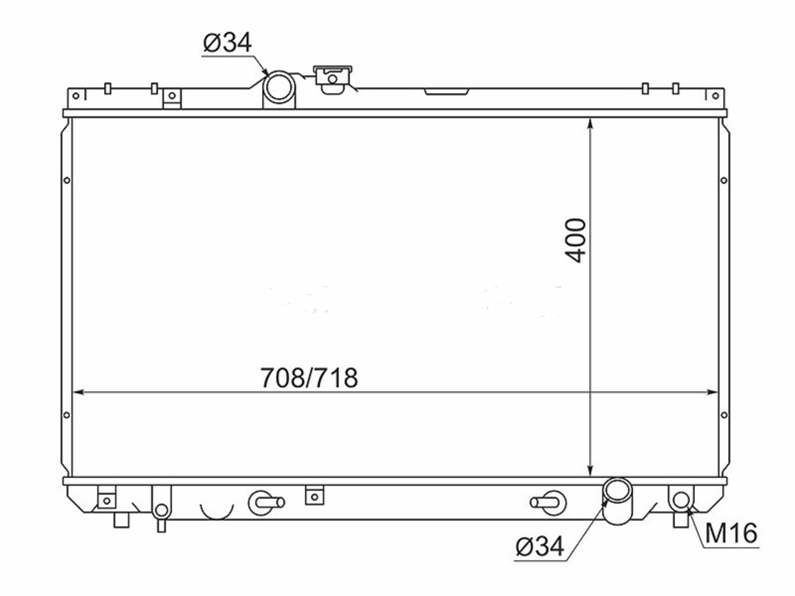 Радиатор Toyota Mark II (X100, X110) 96-04