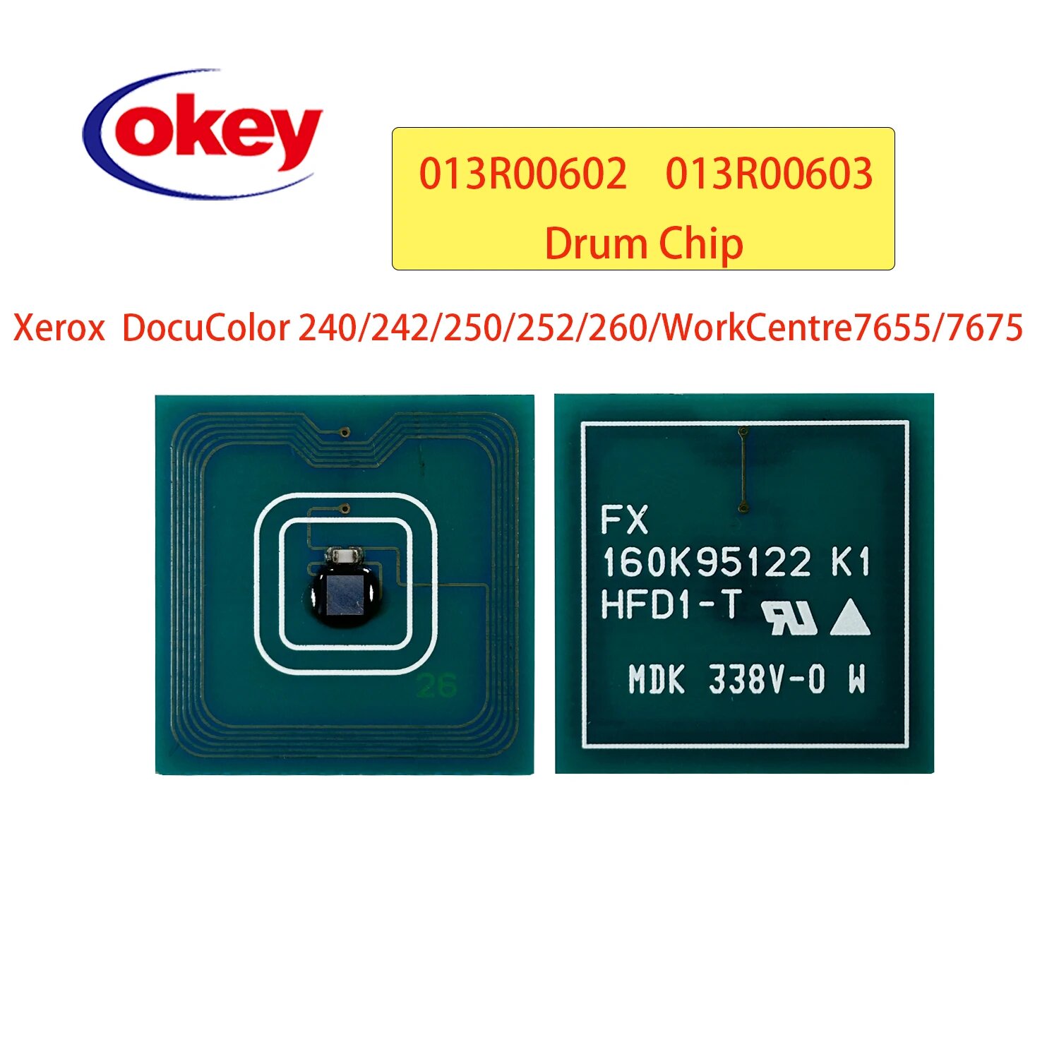 Чипы для тонера и барабана Xerox 8pcs 2sets drum chip