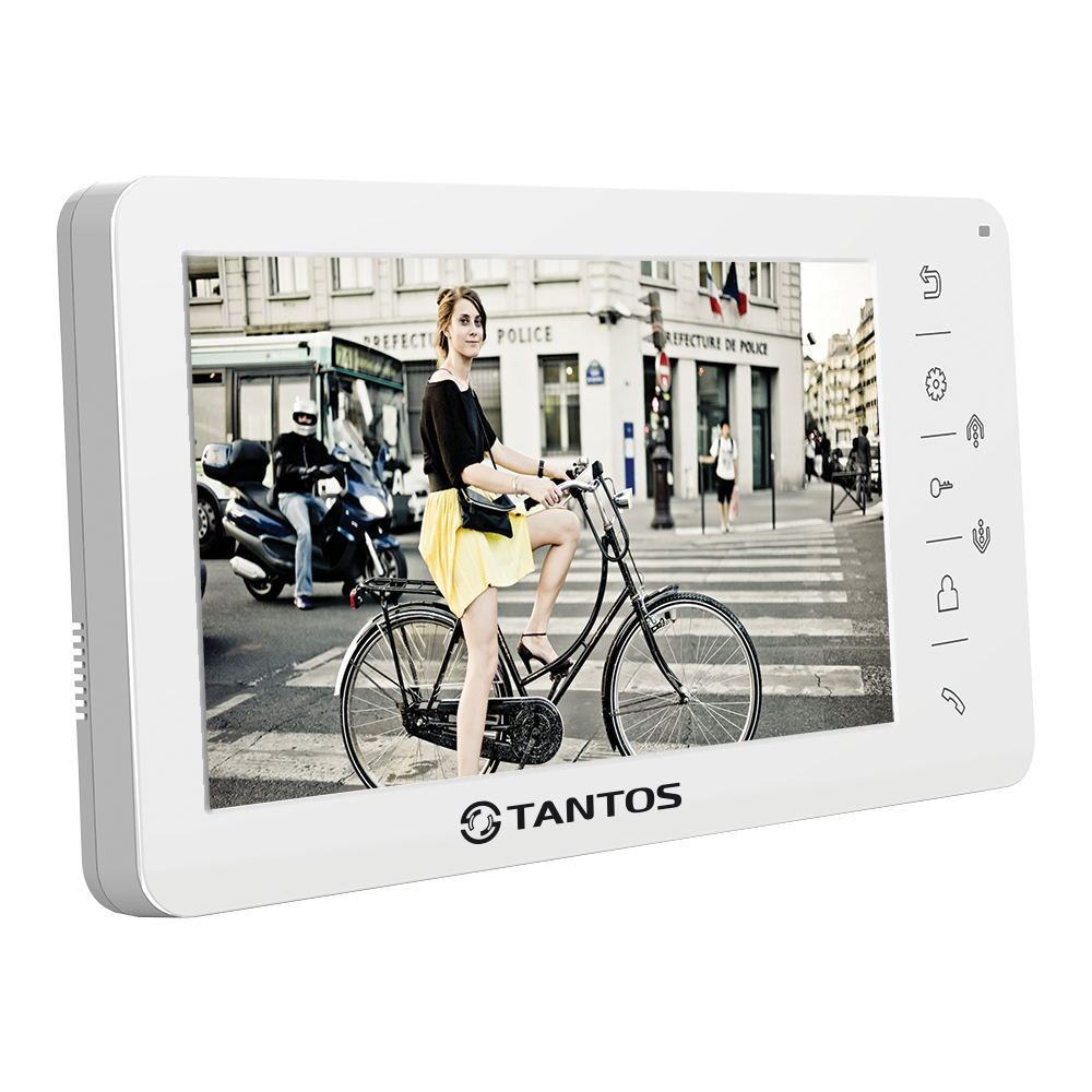 Монитор видеодомофона Tantos Amelie (White), TFT, цветной, 7 дюймов, 800х480