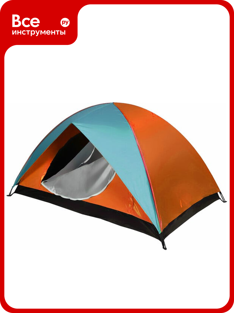 Палатка туристическая Турист мастер Десна-2, двухслойная, 200х150х110 см, сине-оранжевый 805-057