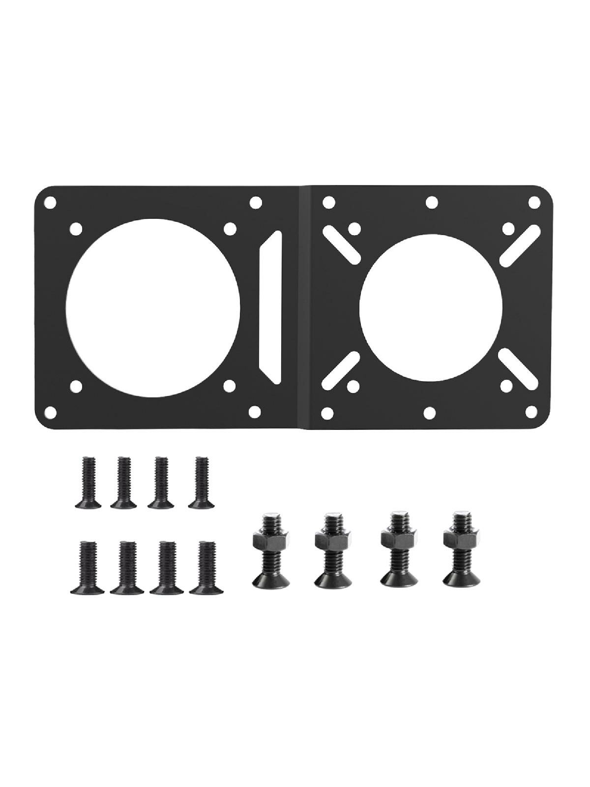 For Mini Monitor Stand Matching VESA Hole Metal Extension Plate Extension Bracket with Screws Mini Host Accessories