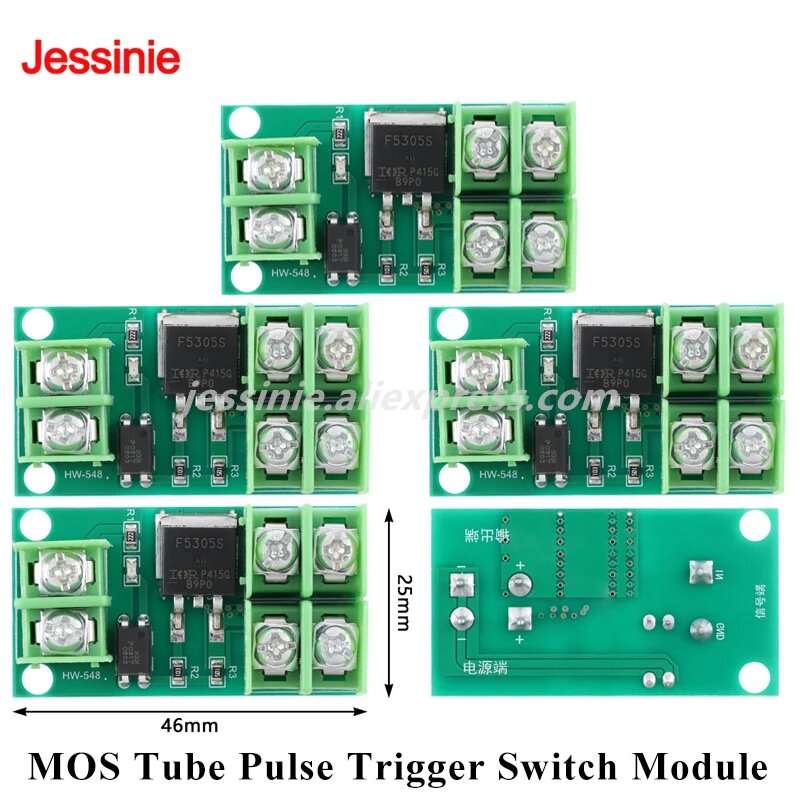 Jessinie Модуль драйвера MOSFET F5305S 5-36В 5А, 1pc