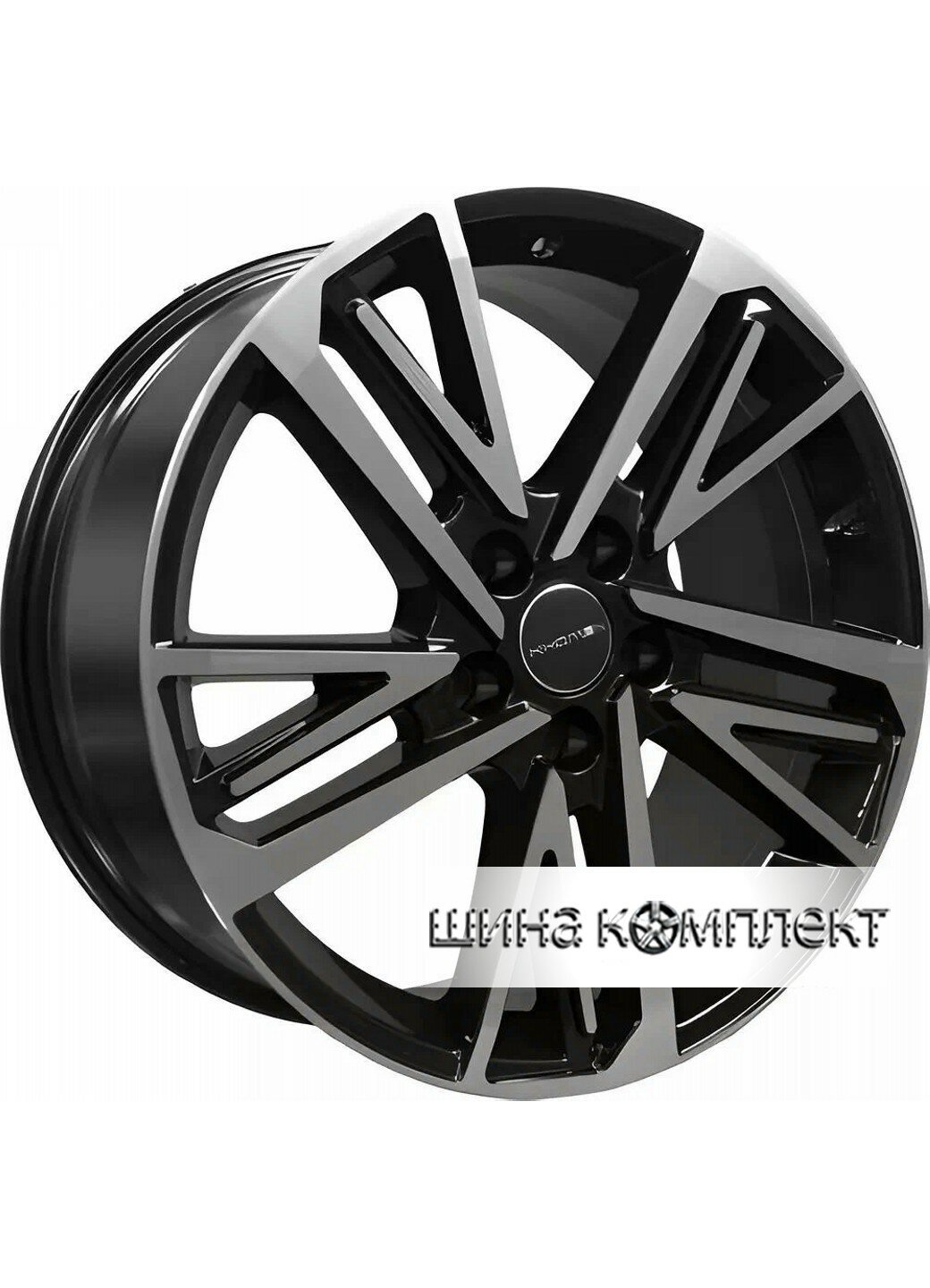 Колесный диск Khomen Wheels KHW1815 8x18 5x114,3 ET40 64,1 Black-FP литой для автомобиля