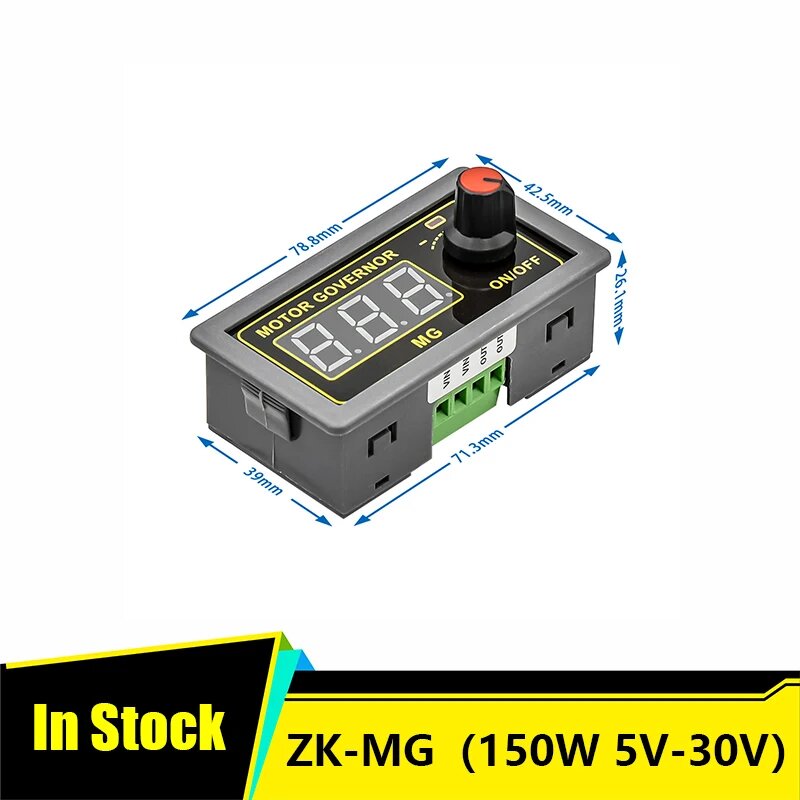Модуль PWM контроллер двигателя ZK-MG DC 5-30V 15A ZK-MG