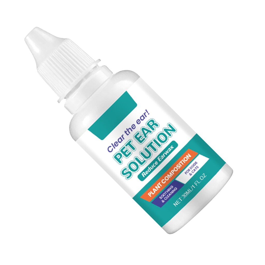 Очиститель для ушей Кошек для Собак Облегчение Зуда Кошек Очиститель для Ушей Домашних Животных для Раздраженной Сухой И Зудящей Кожи Очиститель для Ушей Домашних животных
