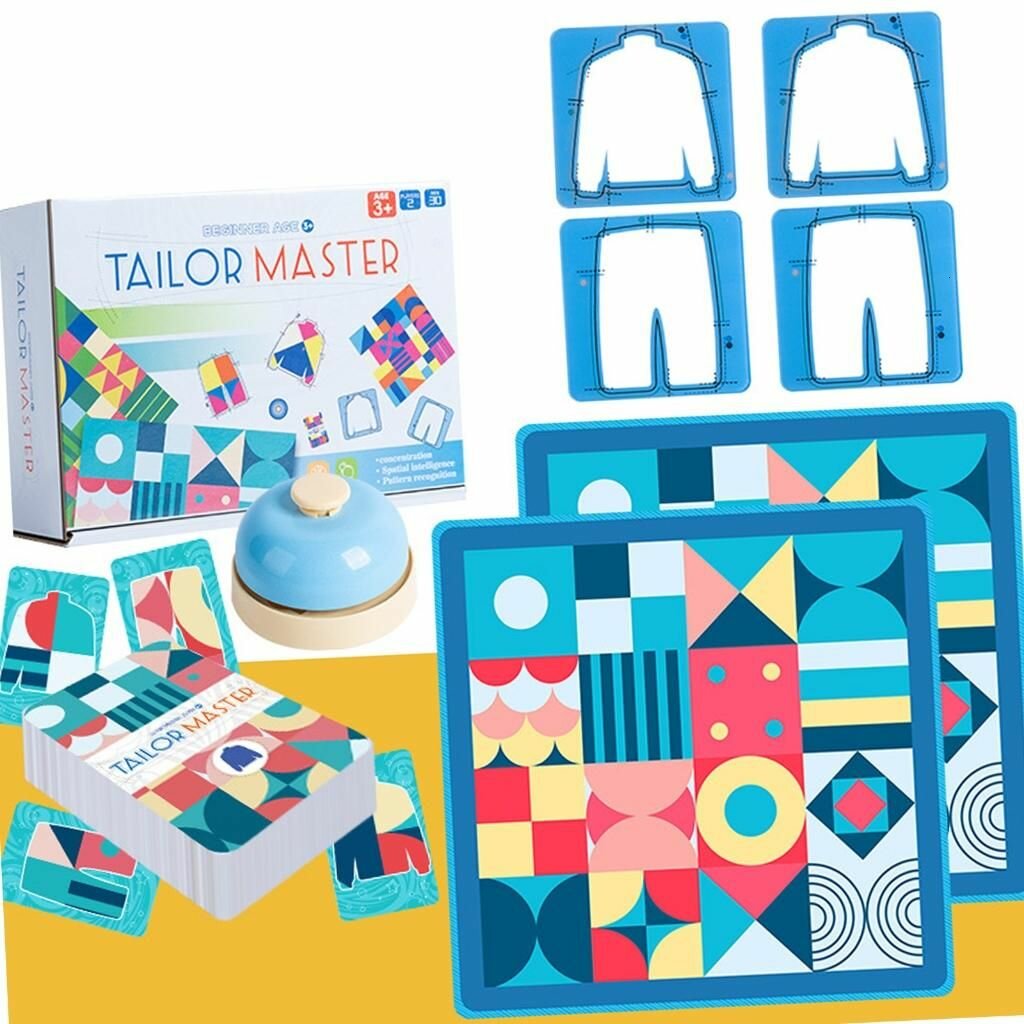 Детская настольная игра для двух игроков tailor master battle thinking response с графическим обучающим набором игрушек, случайным образом выпущенным компанией ringing the bell, версия среднего уровня